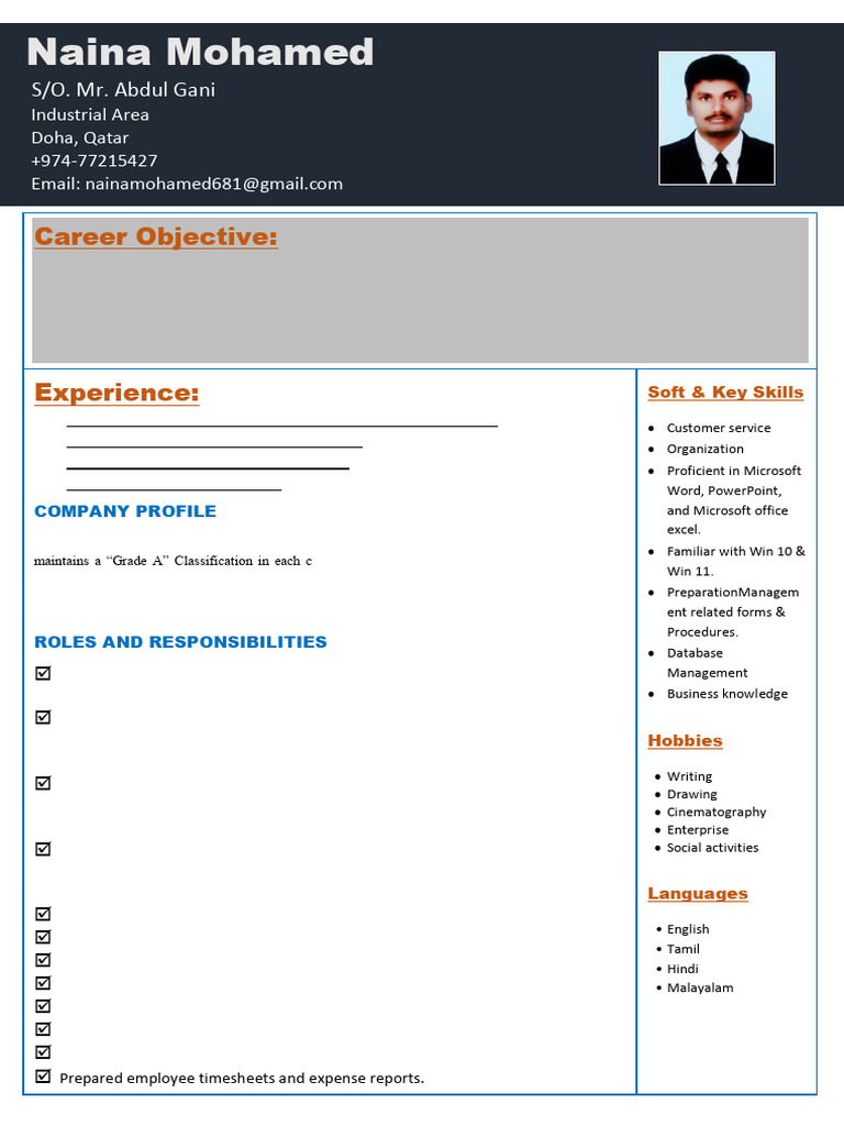QA/QC Document Controller Resume | PDF | Databases | Technology ...