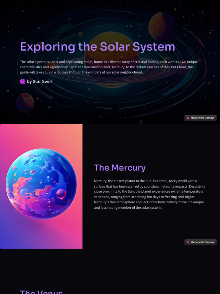Exploring The Solar System | PDF