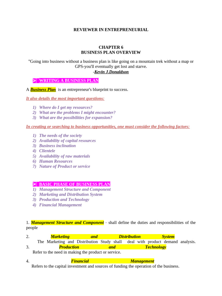 FINAL REVIEWER in Entrep | PDF