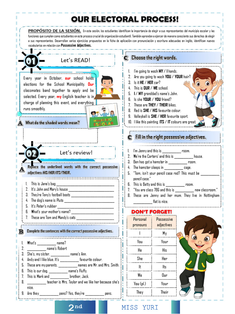 2do-Unidad 05-Ficha2 - Our Electoral Process! | PDF
