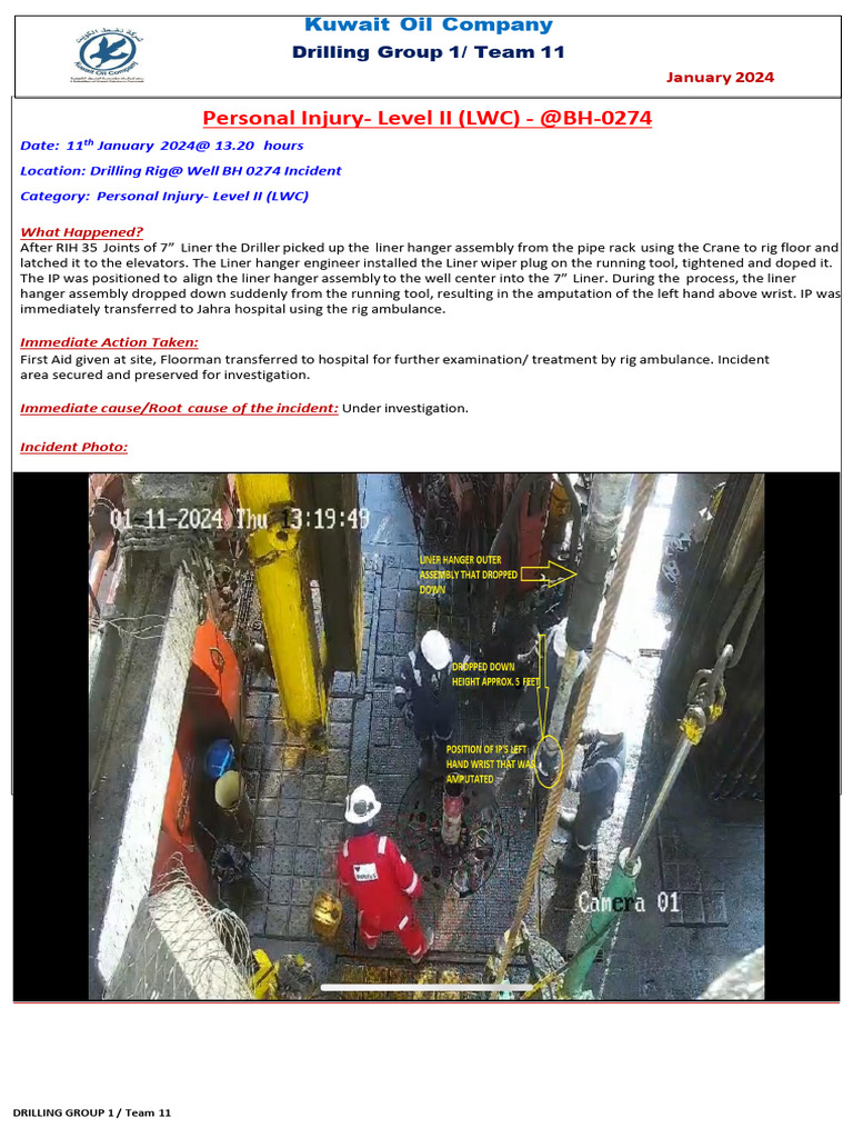 HSE Flash Well BH 0274 - LWC Level II Incident-R2 | PDF