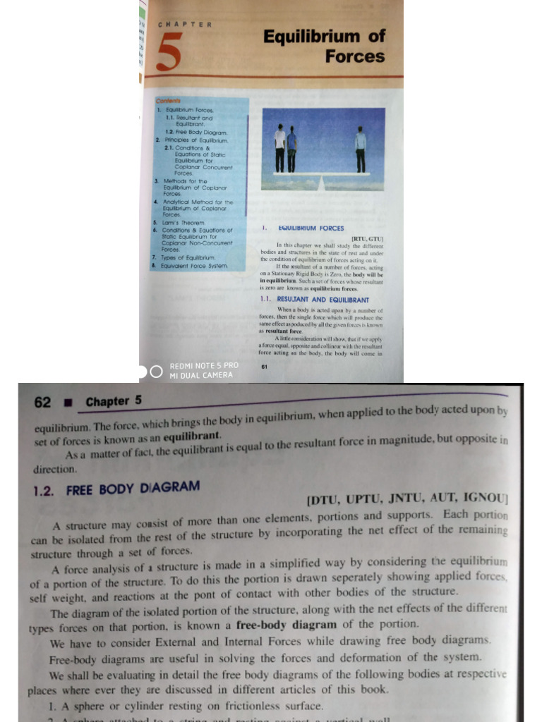 Equilibrium of Forces. Mechanics | PDF