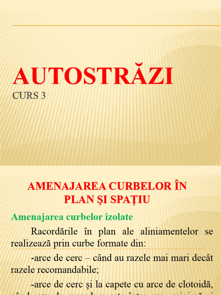 Autostrazi - Curs 3 2003 | PDF