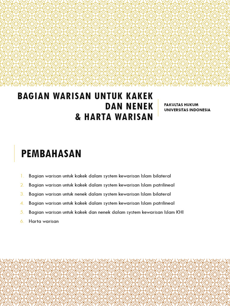 Waris Kakek Nenek | PDF