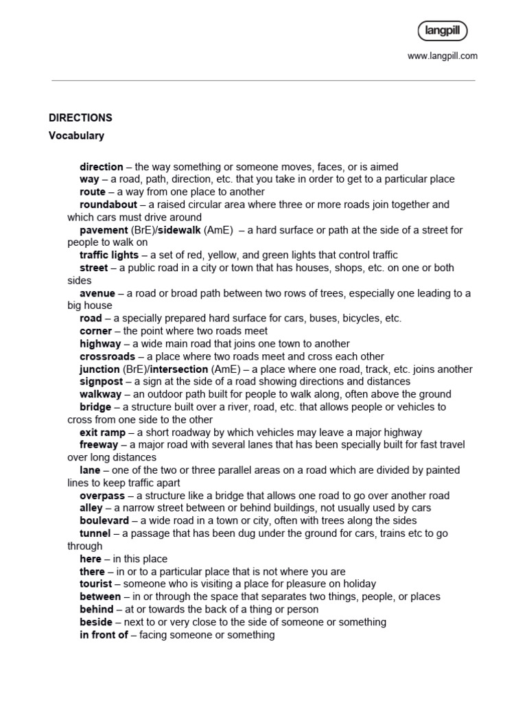 531 - Directions | PDF