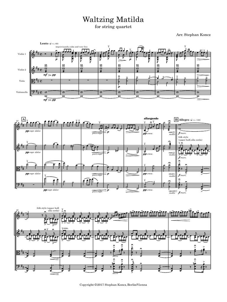 Waltzing Matilda | PDF