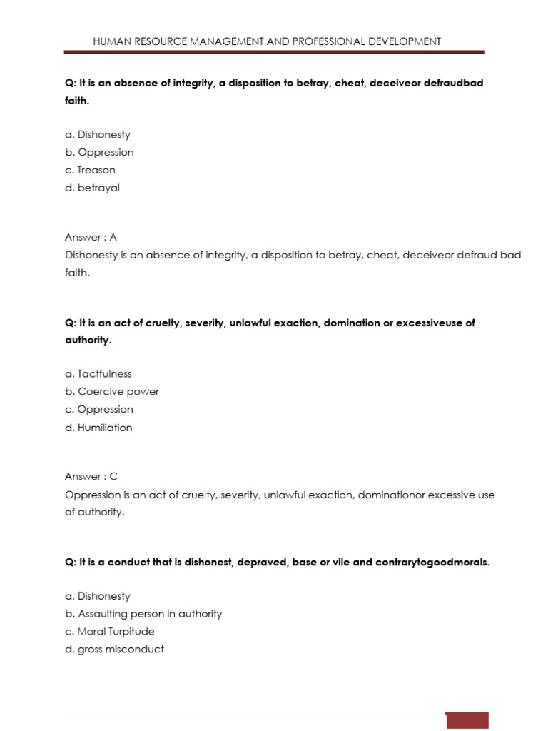 2021 Nqesh Reviewer Human Resource Management and Professional ...