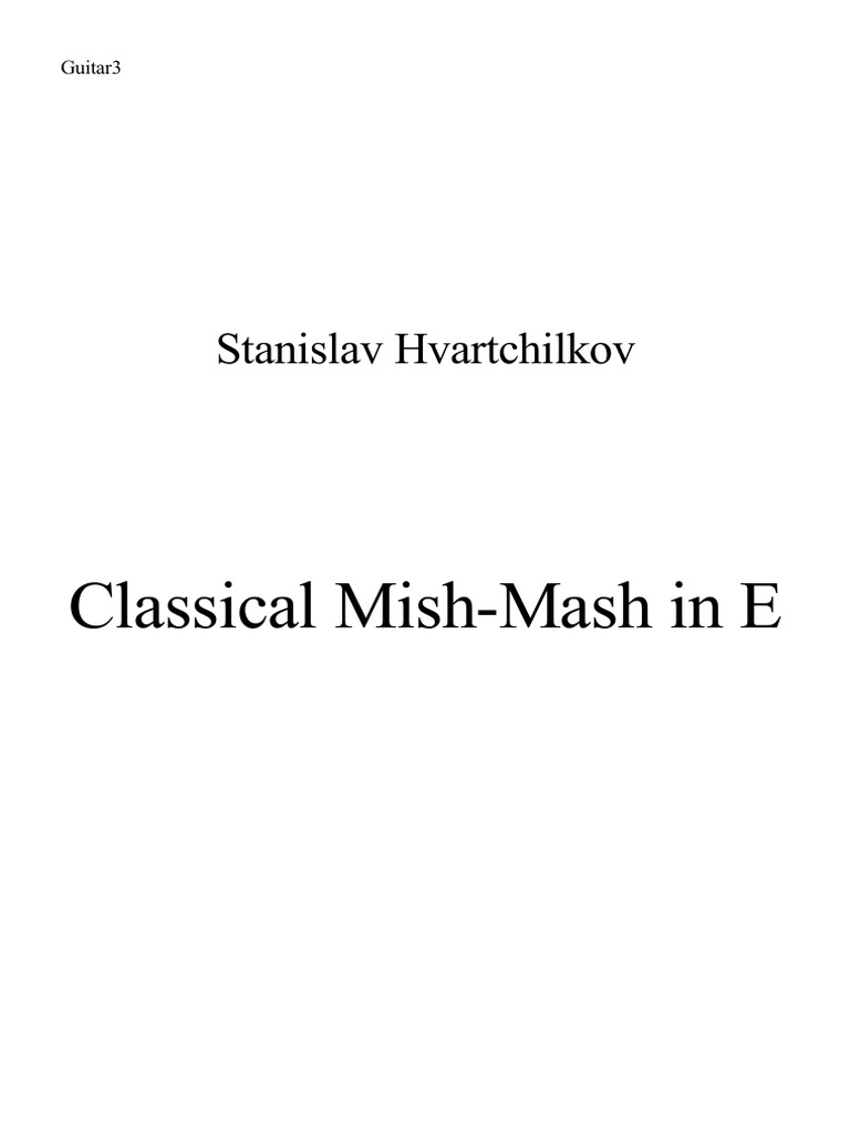 Classical Mish Mash | PDF | Johannes Brahms | Classical Music