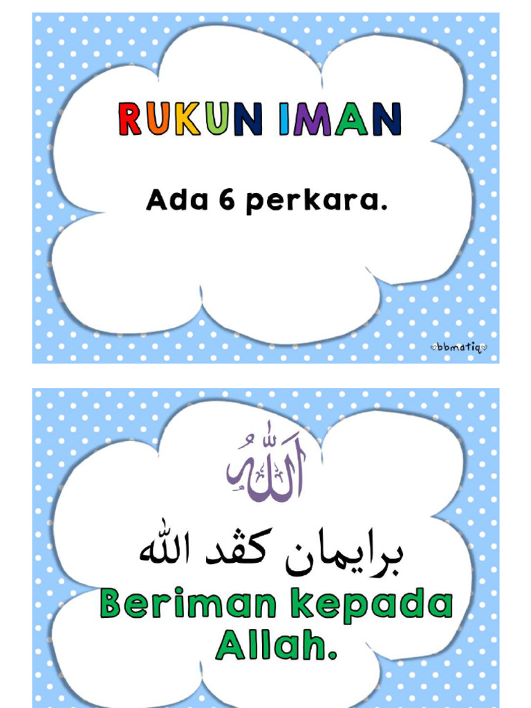 Bahan Rukun Iman | PDF