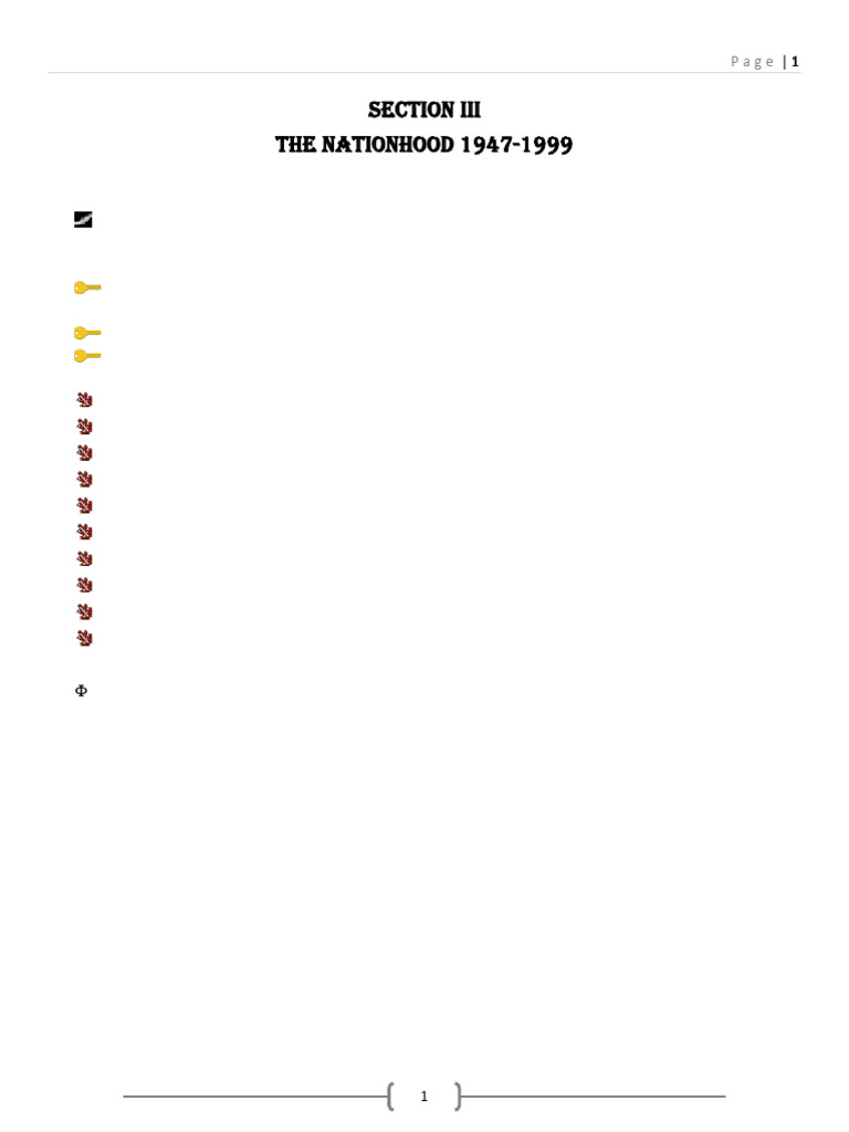 2059 Section 3 Nationhood 1947-1999 | PDF