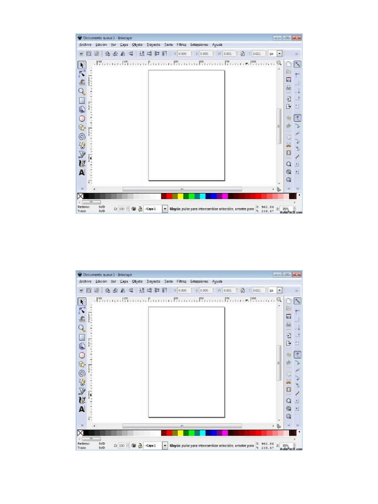Interfaz de Inkscape | PDF