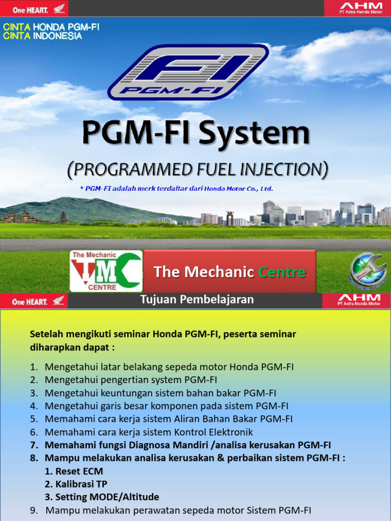 Sistem Bahan Bakar PGM-FI Lengkap | PDF