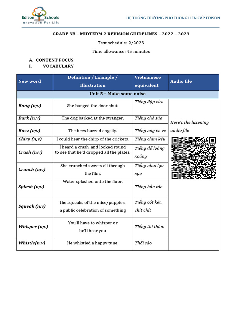 Esl - Grade 3B - Guideline | PDF