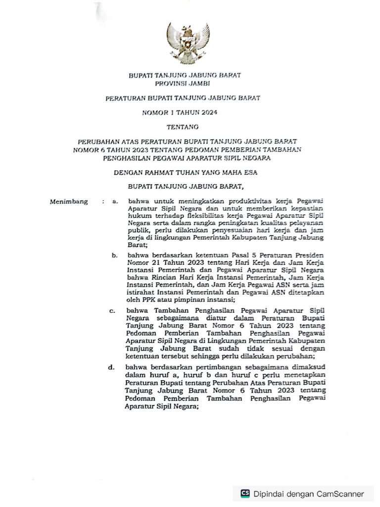 Perbup TPP 2024 | PDF