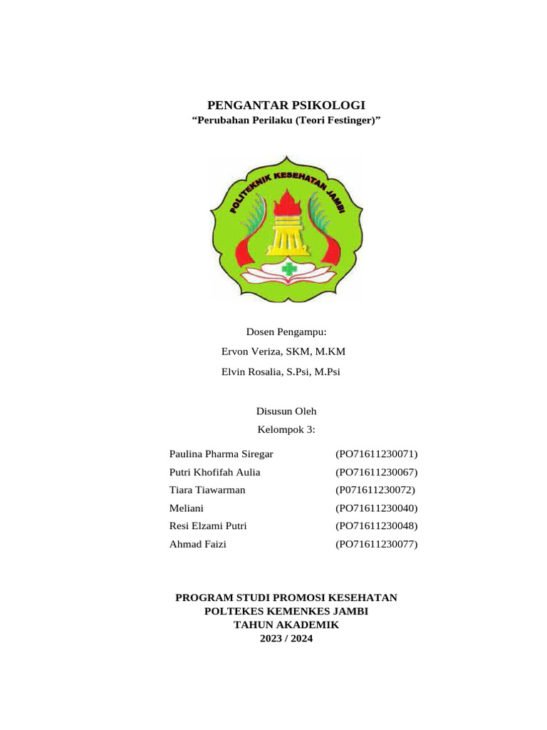 Teori Festinger | PDF