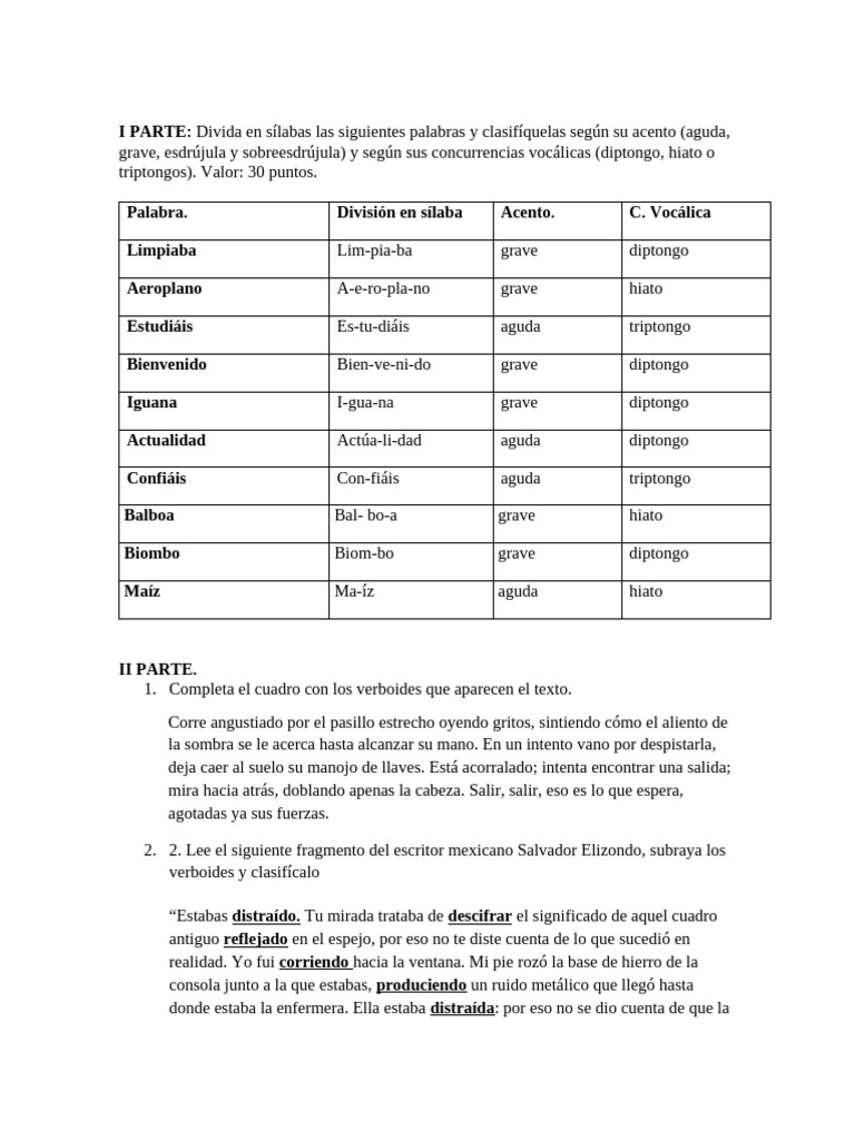Prácticas de Español | PDF | Fonética | Lingüística