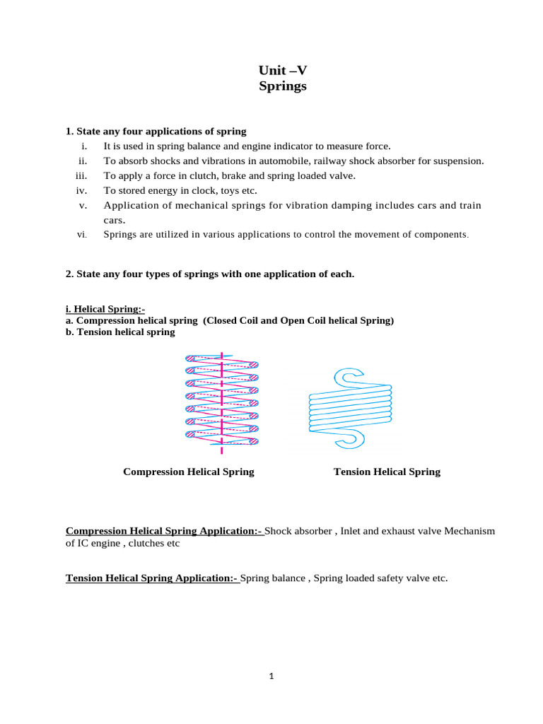 Unit 5 Spring Pdf