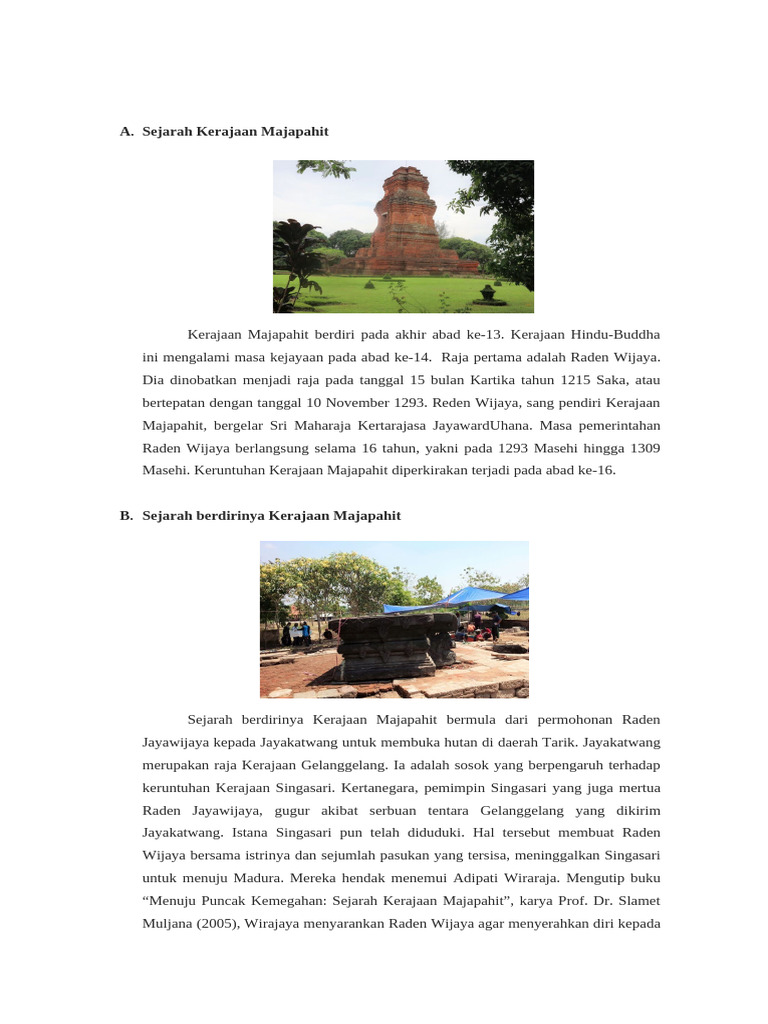 KLIPING Sejarah Kerajaan Majapahit | PDF