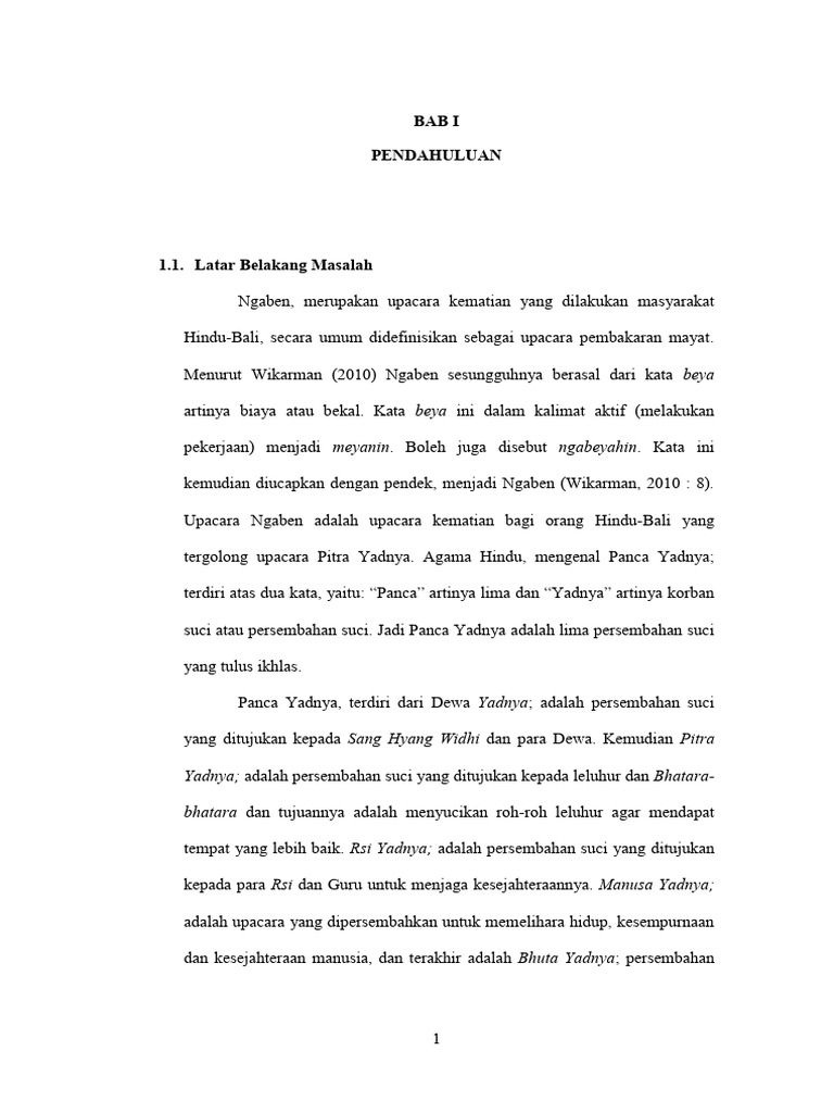 Identitas Ngaben | PDF