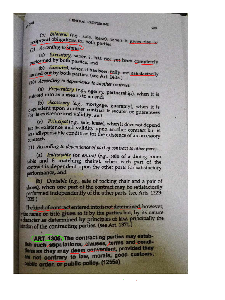 Contracts 1306 | PDF