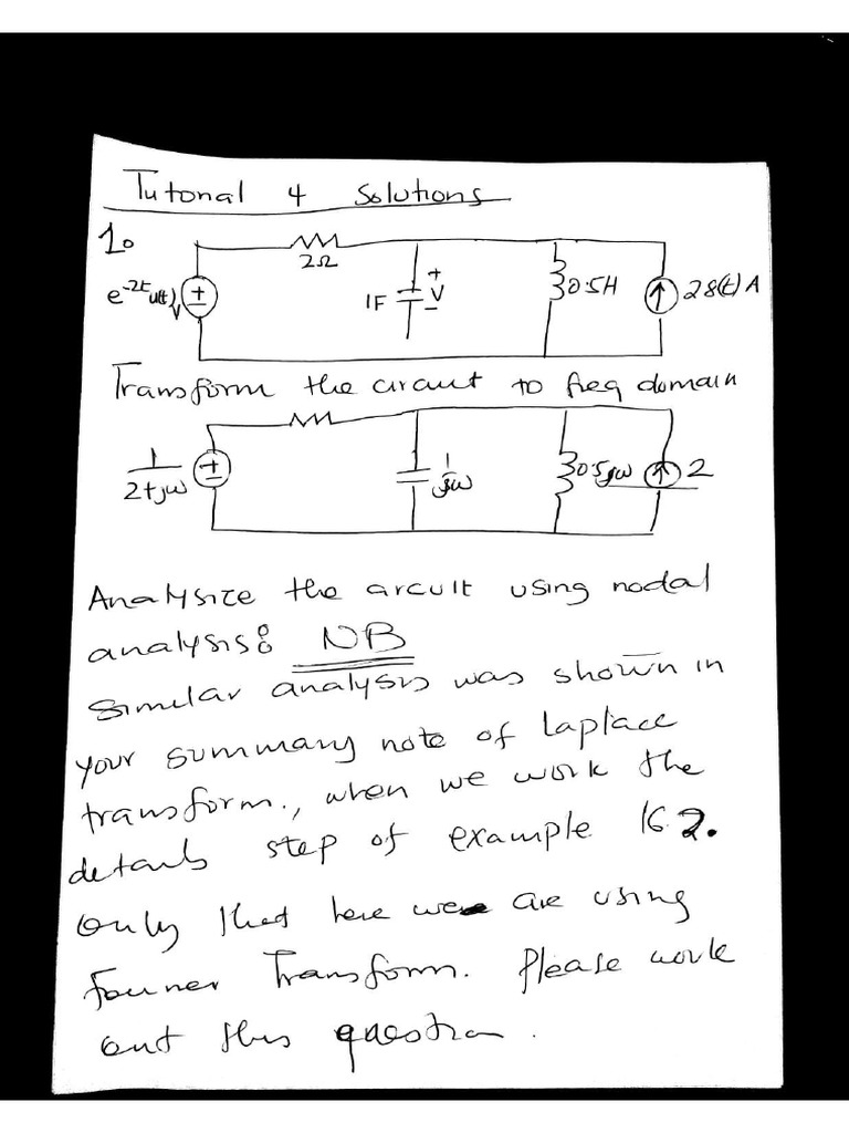 Tutorial 3_Fourier Transform Solutions_Hints | PDF