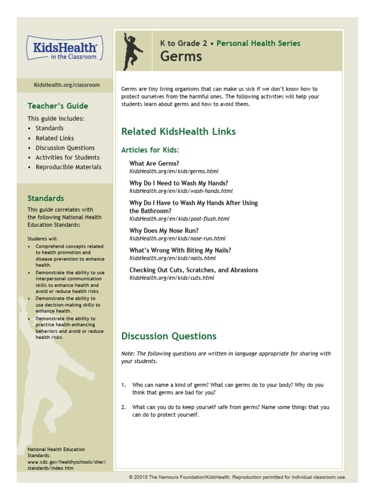 Germs KidsHealth | PDF