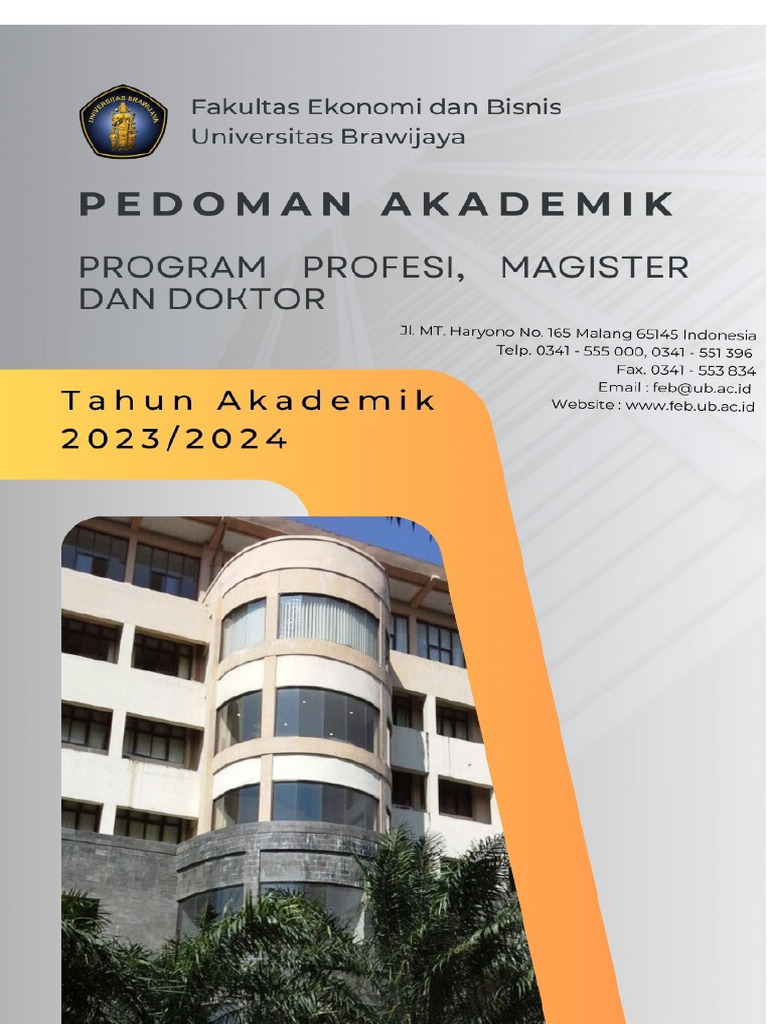 Buku Pedoman Pascasarjana FEB UB 2023 | PDF