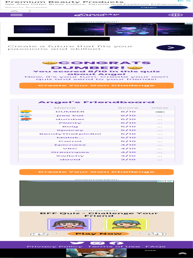 BFF Friendship Test! Accept This Challenge Now! Friendship Quiz 2022 ...