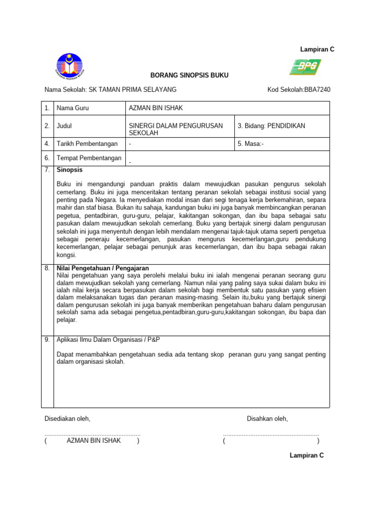 Ulasan Buku SPLKPM 2024 | PDF