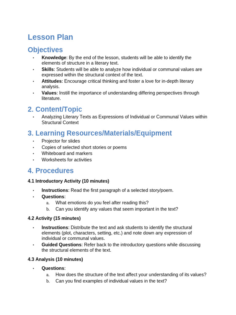 Analyzing Literary Texts As Expressions of Individual or Communal ...