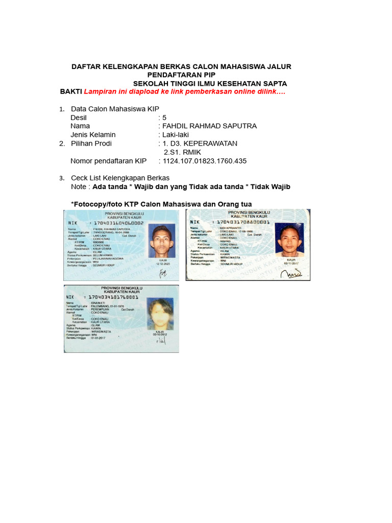 Pemberkasan Fadil UDIM | PDF