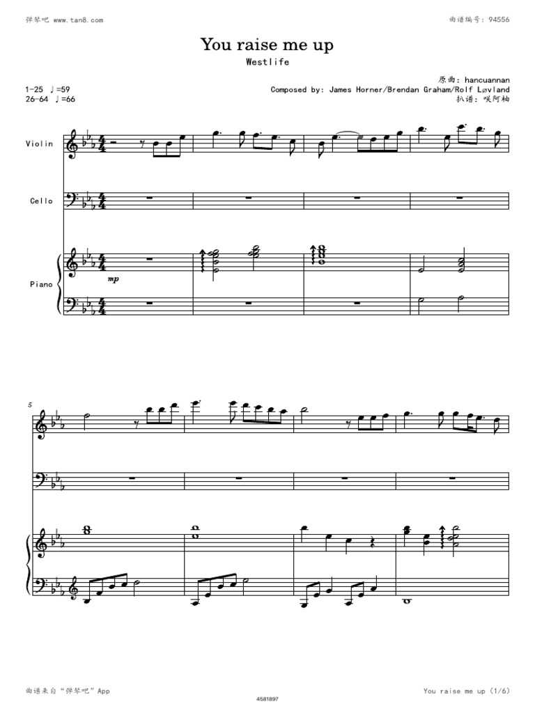 You Raise Me Up Trio | PDF