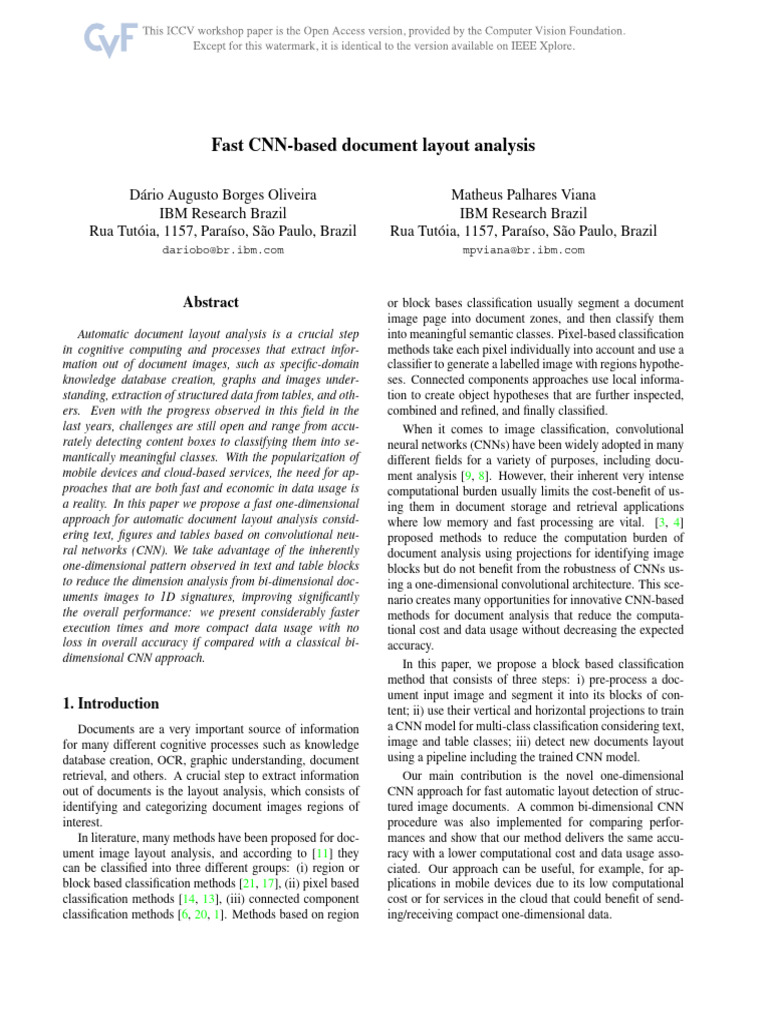 Oliveira Fast CNN-Based Document ICCV 2017 Paper | PDF