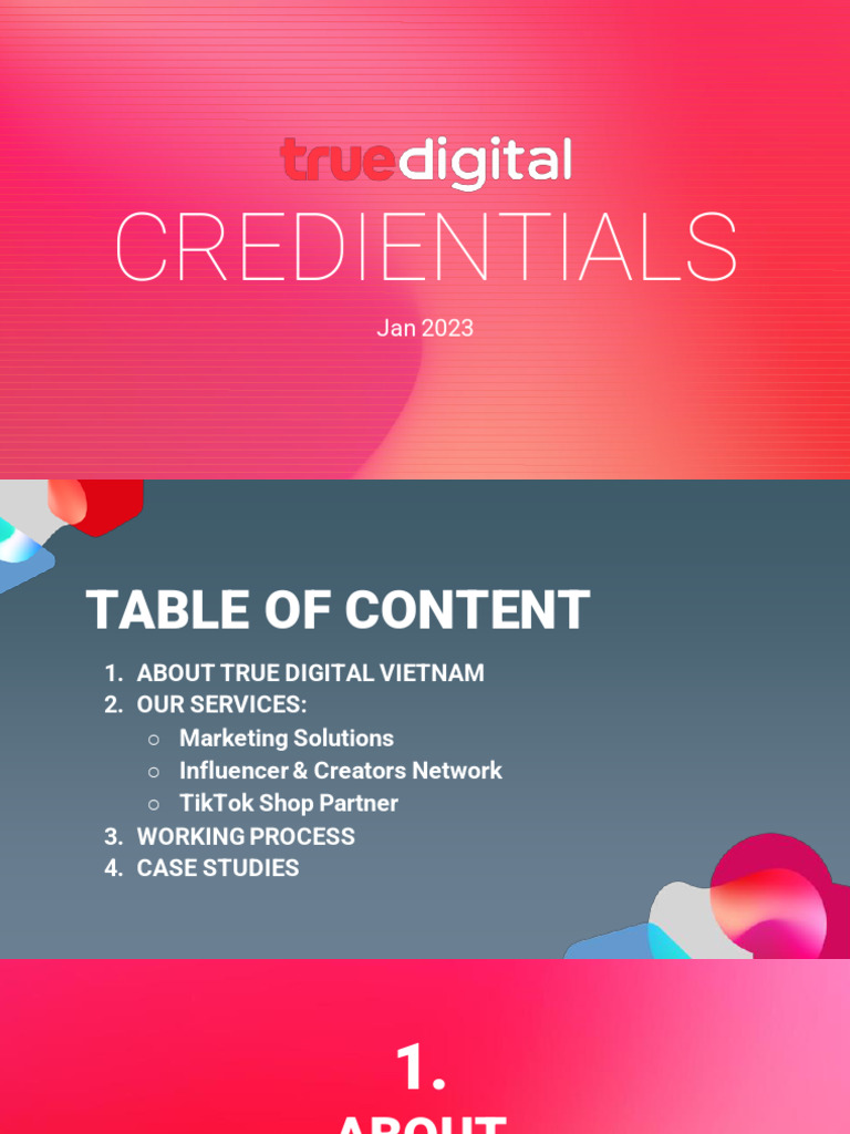 True Digital Vietnam Credential 2023 | PDF