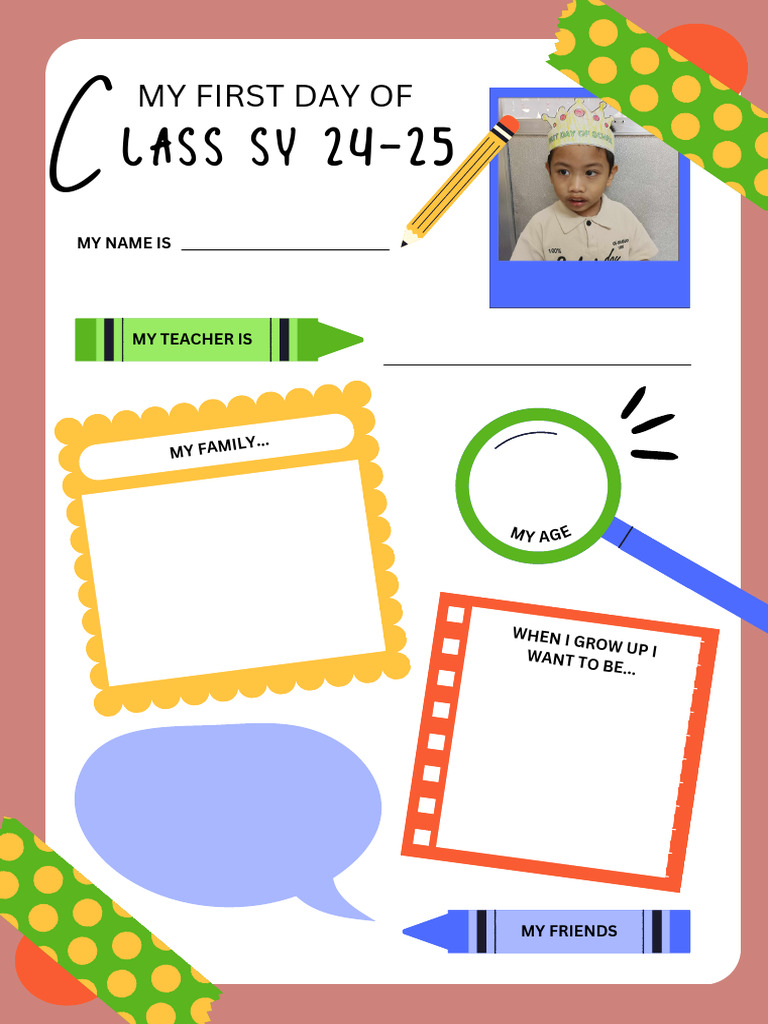 Back-to-School-First-Day-Kindergarten-Worksheet-in-Colourful-Fun-Style ...