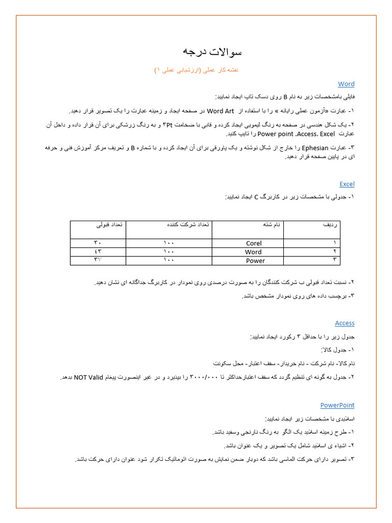 Icdl Grade 1 Practice Questions | PDF