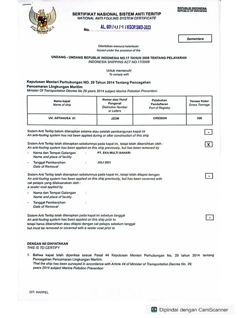 7.sert. Anti Teritip | PDF