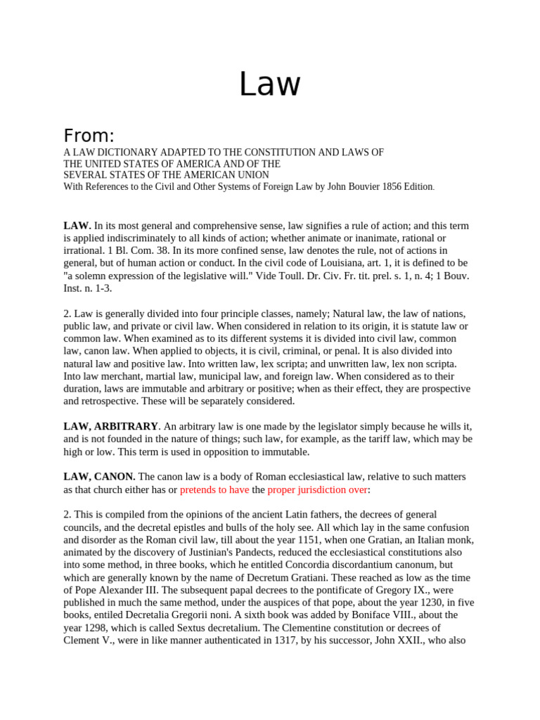 Types of Law | PDF