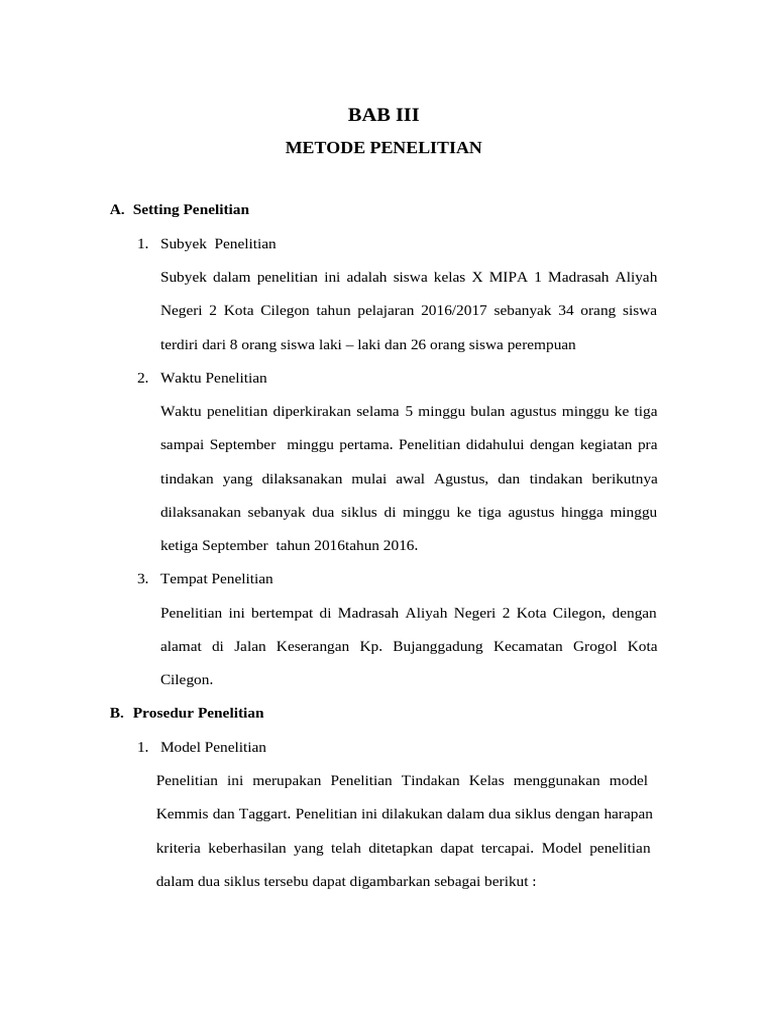 Bab Iii Proposal Pdf