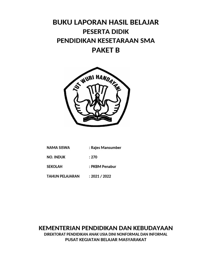 Raport PKBM PENABUR | PDF