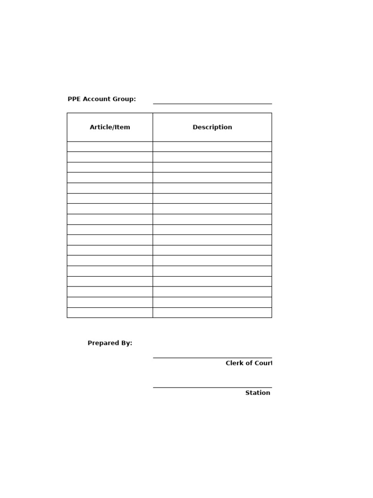 Inventory Count Form | PDF