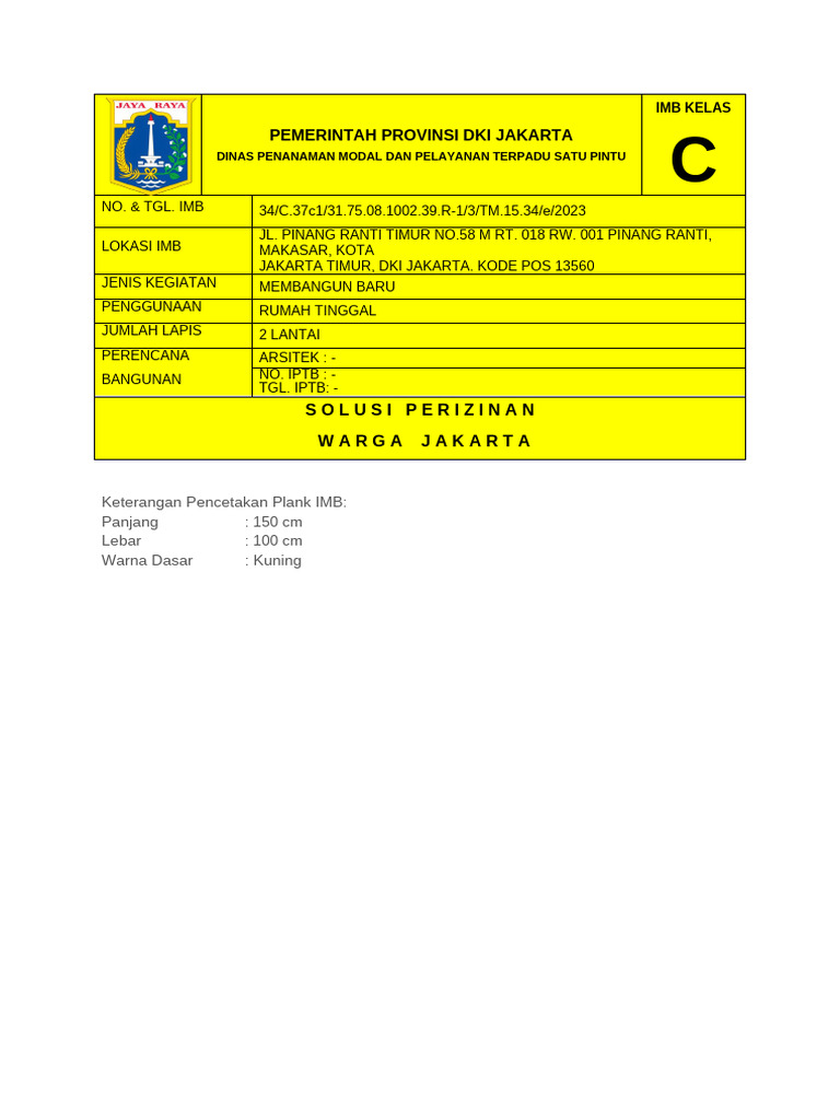 Format Papan Imb-1 | PDF