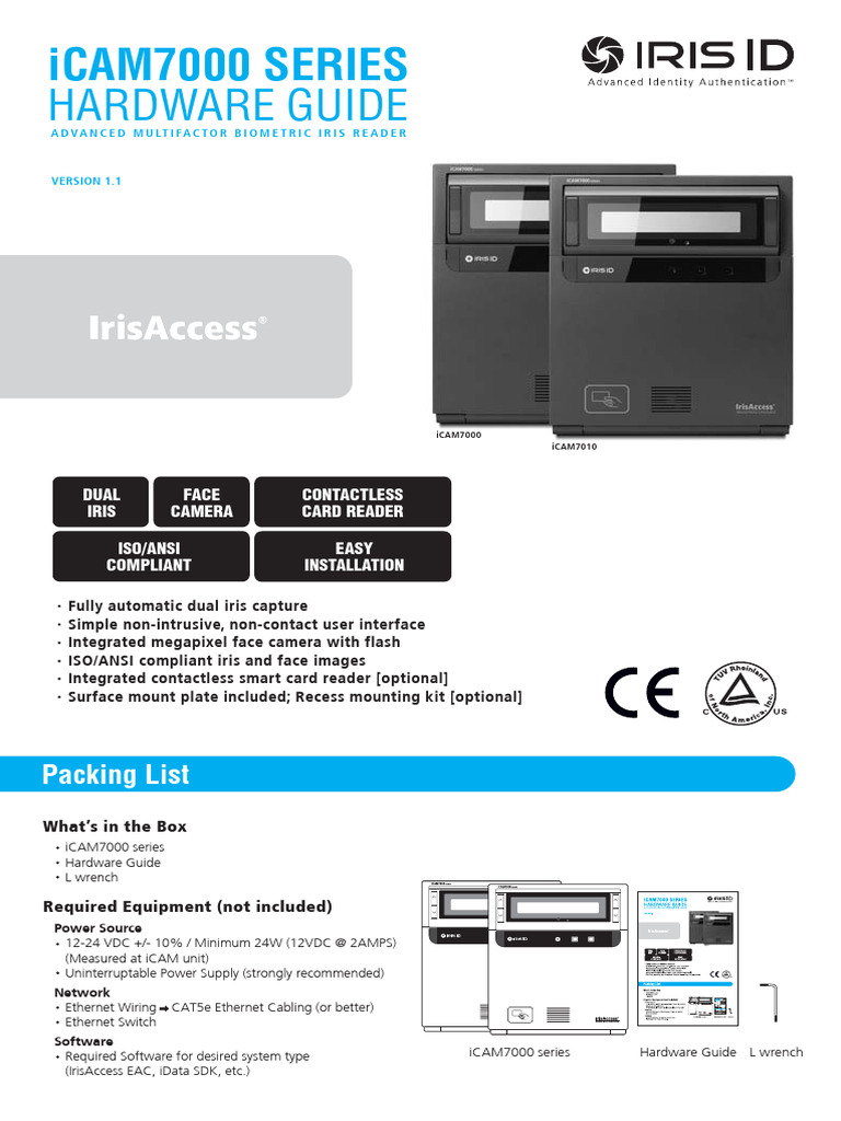Irisaccess Icam7000 Series | PDF