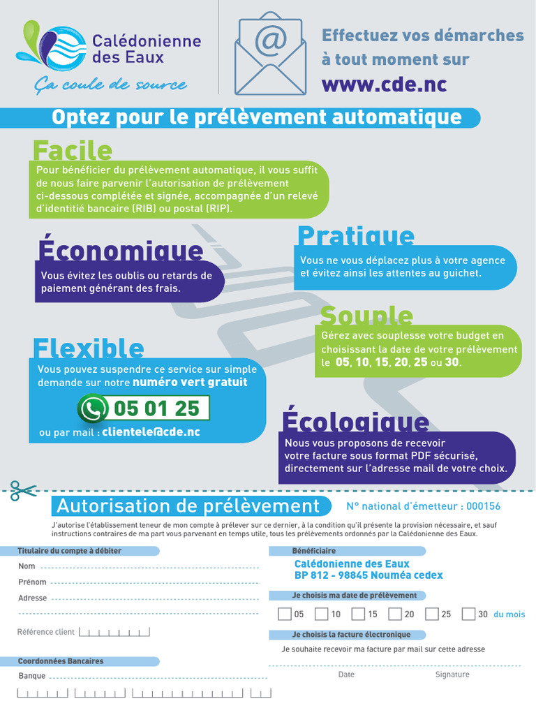 CDE Prelevement Automatique | PDF