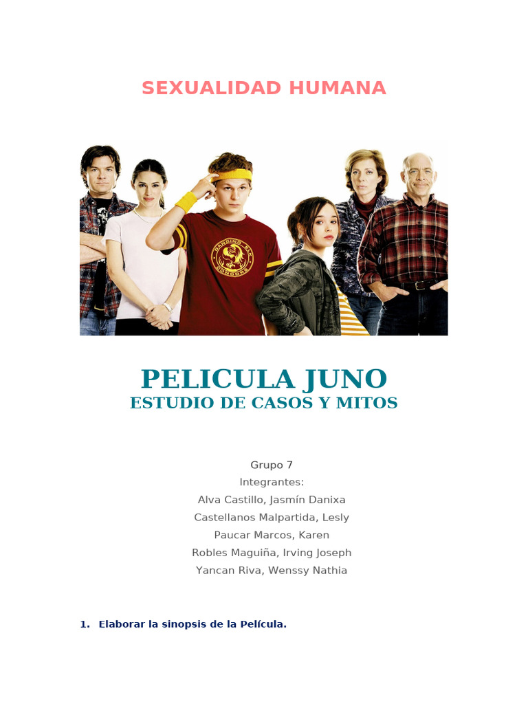 Pelicula Juno-Grupo 7 | PDF