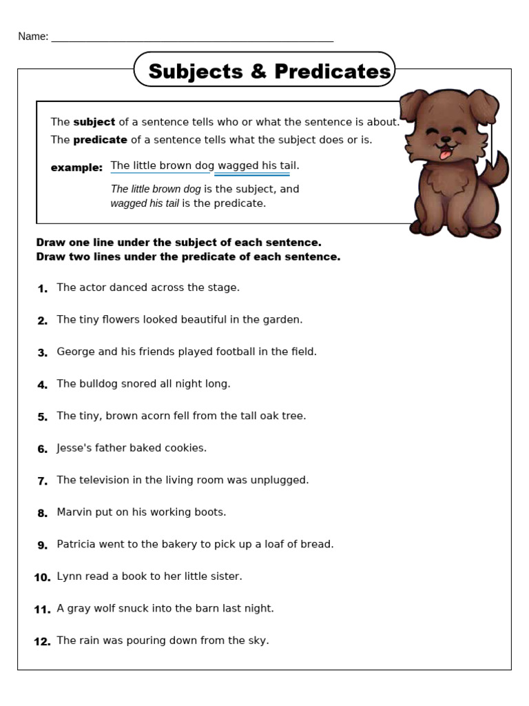 Subject Predicate C | PDF