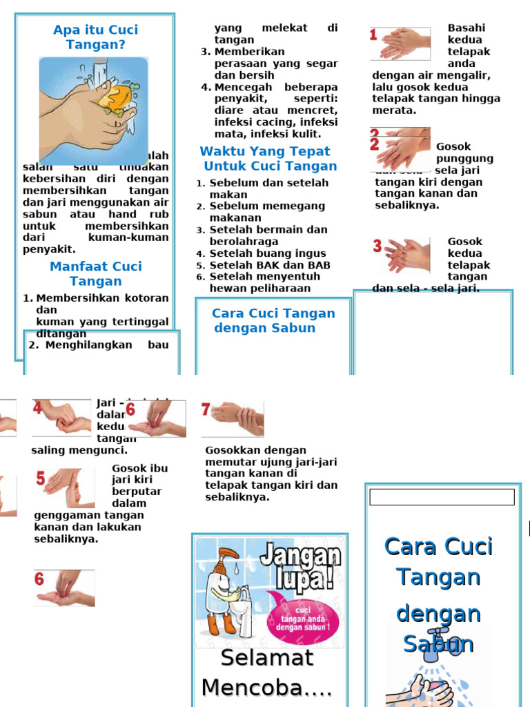 Leafleat Cuci Tangan | PDF