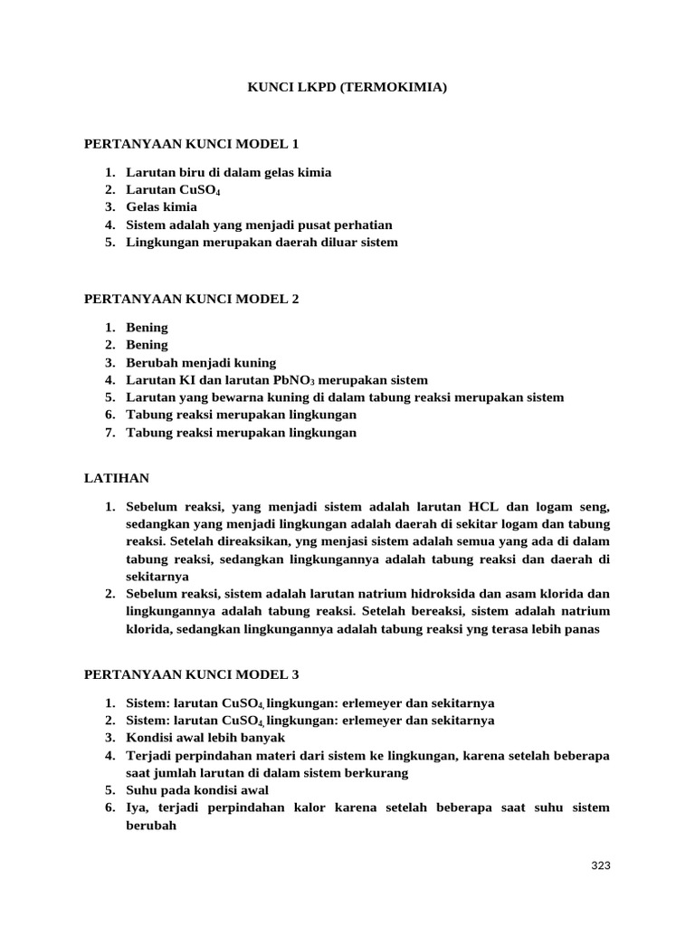 Kunci LKPD 3 Hal | PDF