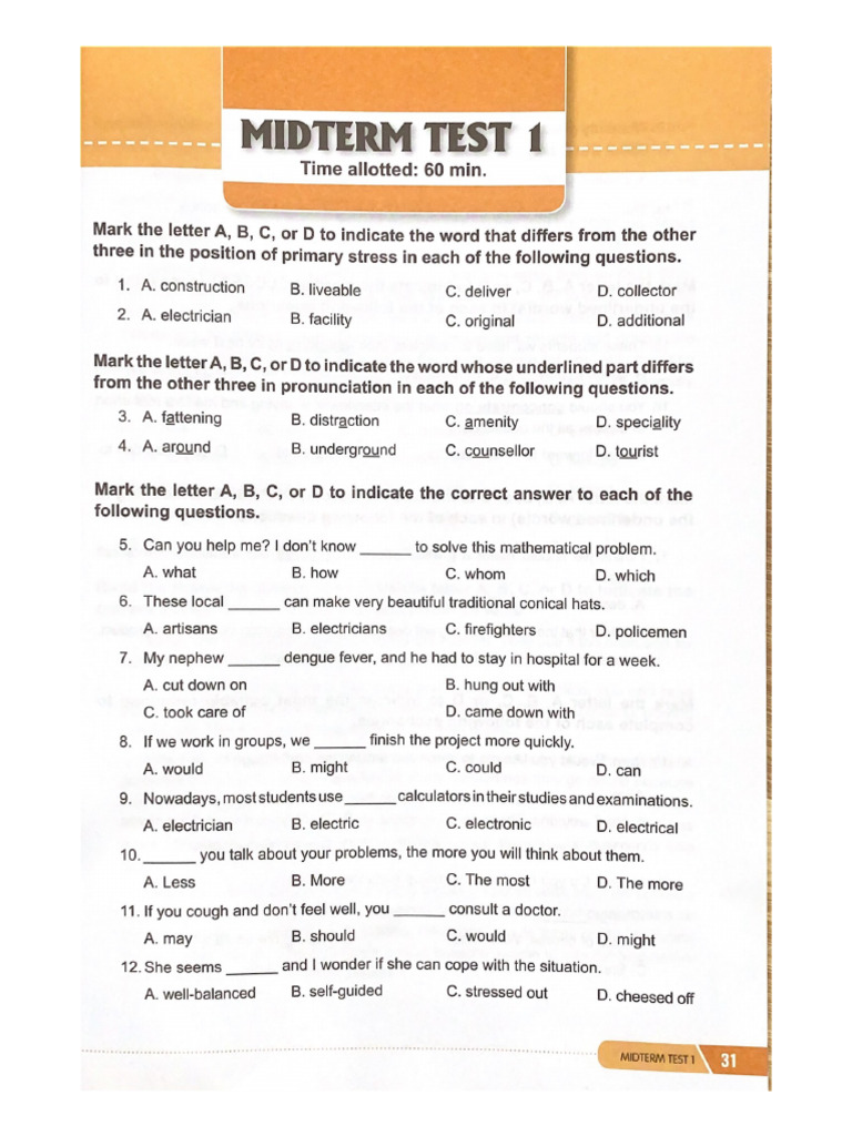 Midterm Test 1 | PDF