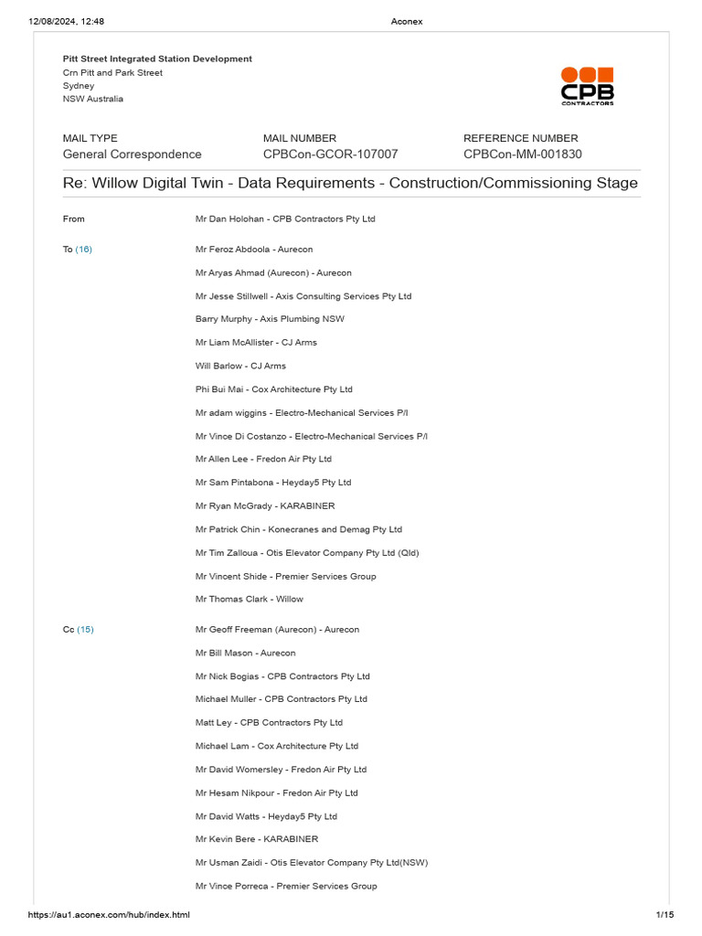 CPBCon GCOR 107007 | PDF